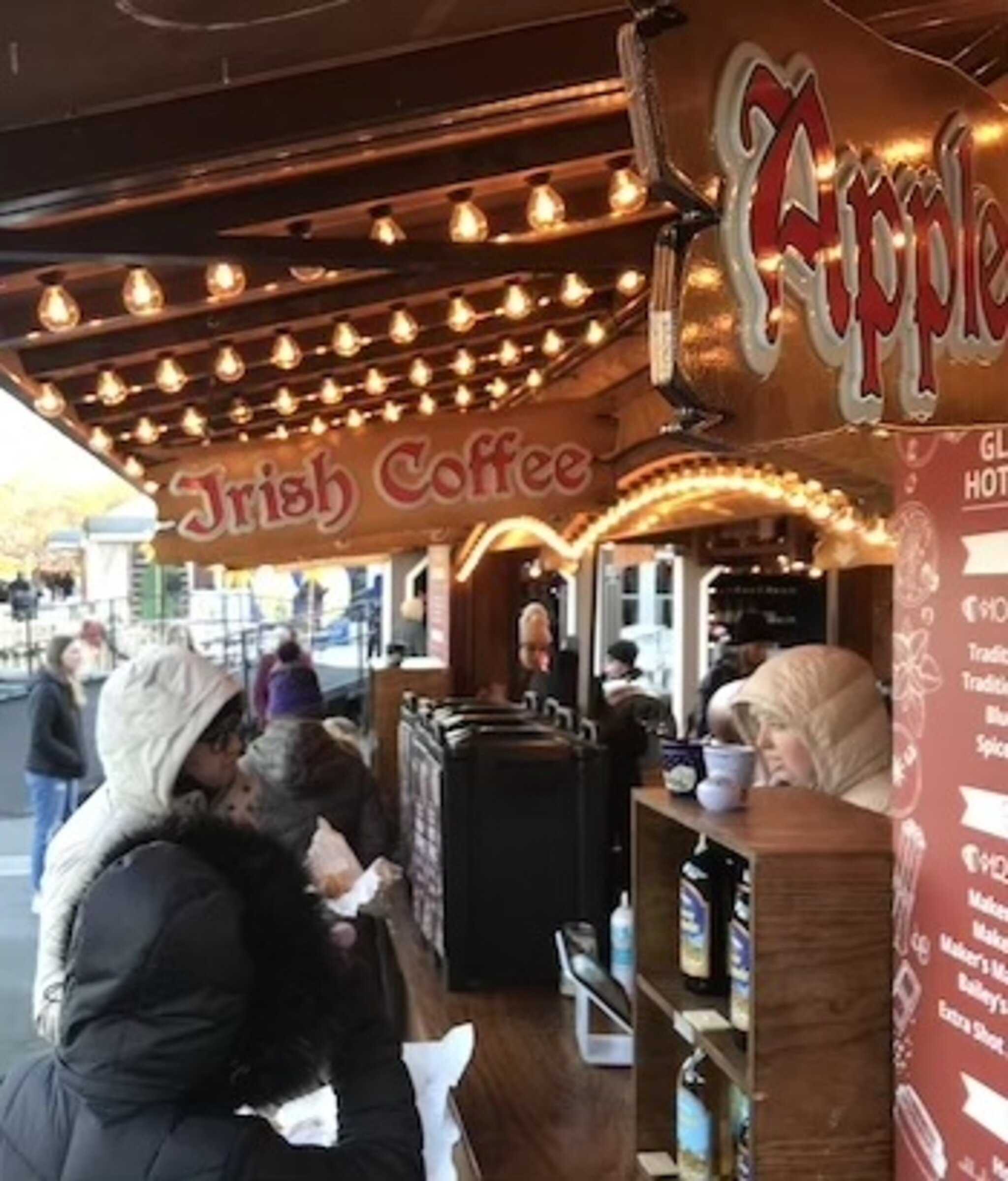 The Glühwein Pyramid at Christmas Village in Baltimore