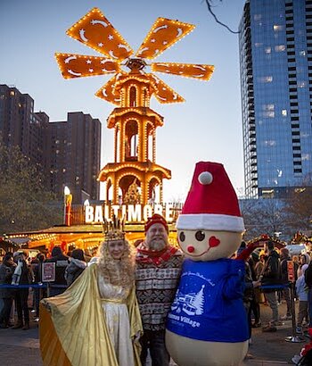 Food and Drinks at Christmas Village in Baltimore 2024